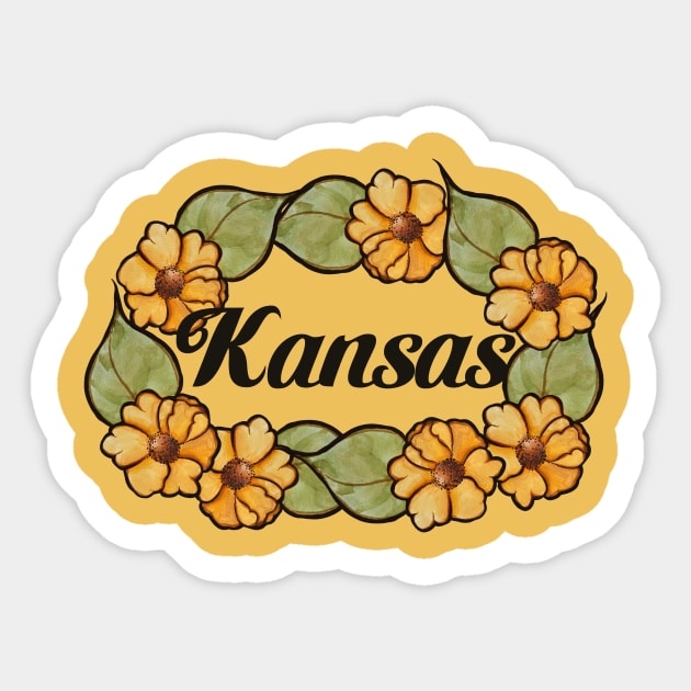 Kansas - Kansas - Sticker | TeePublic