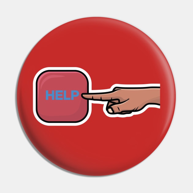 Human Hand Showing Help Sign Board Sticker vector illustration. People ...