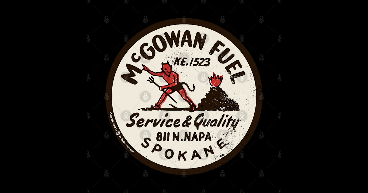 Vintage McGowan Fuel Spokane - Vintage - Sticker | TeePublic