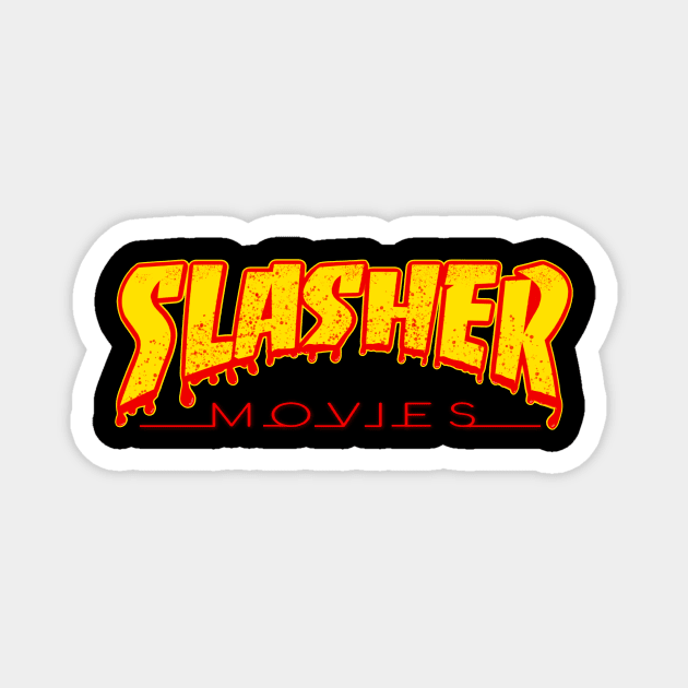 Slasher Movies Logo - Horror - Magnet | TeePublic
