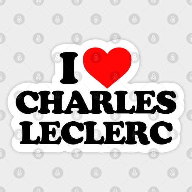 I love Charles Leclerc - Formula 1 - Sticker | TeePublic