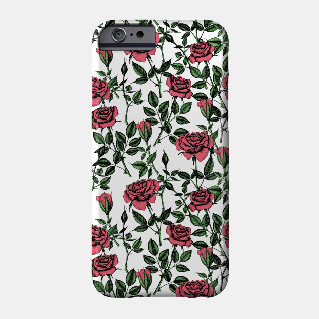 Roses pattern - Roses - Phone Case | TeePublic
