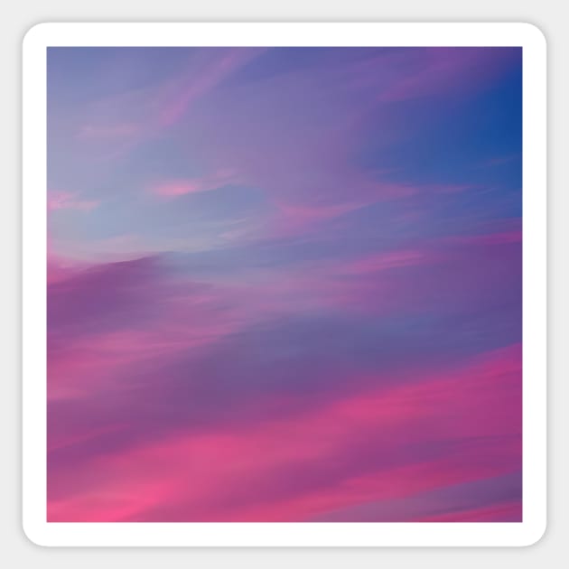 Pink Blue Sky - Sky - Sticker | TeePublic
