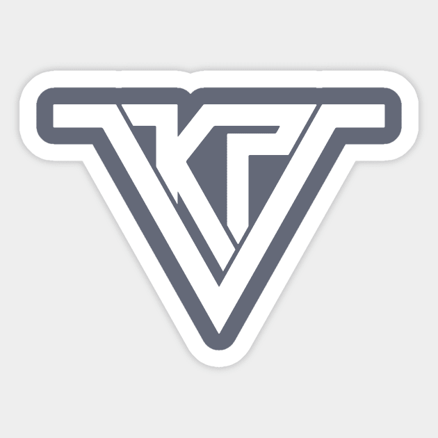 White Logo (Small Pectoral Logo) - Kp5ive - Sticker | TeePublic