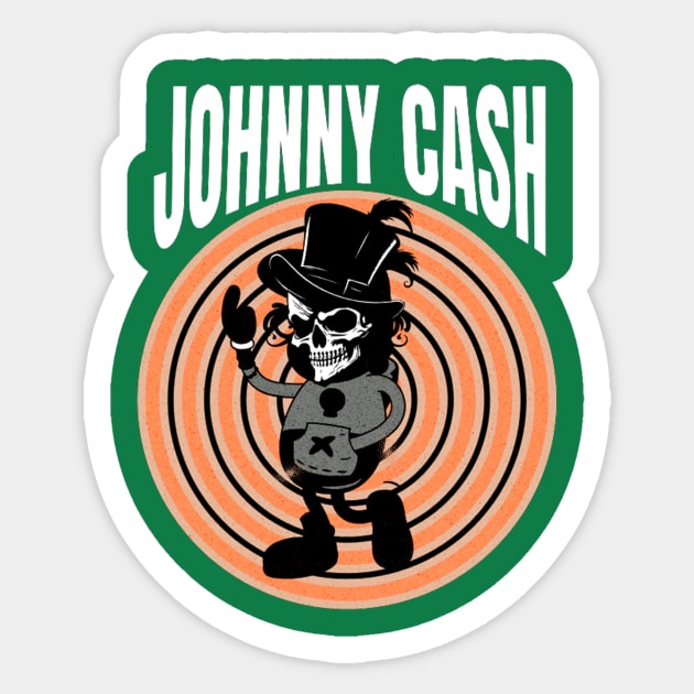 Johnny Cash // Street - Johnny Cash - Sticker | TeePublic
