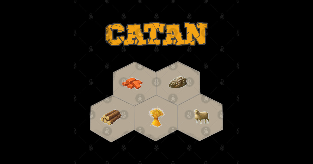 resources - Catan - Sticker | TeePublic