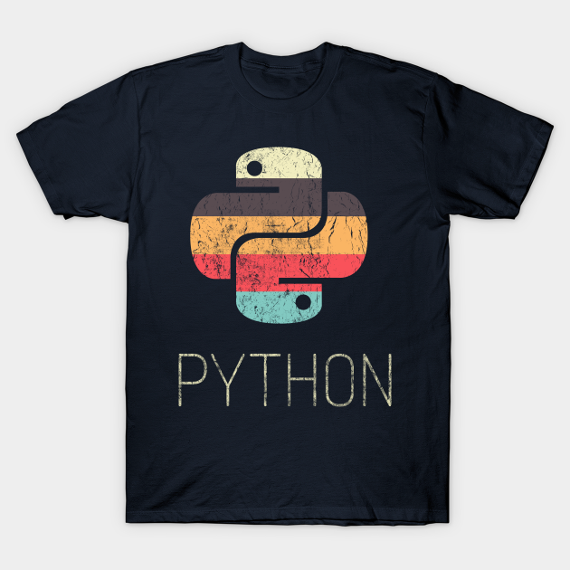 Retro Python Programmer - Python Programmer - T-Shirt | TeePublic