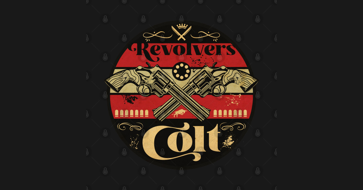 Vintage Revolvers - Guns Lover Gift - T-Shirt | TeePublic
