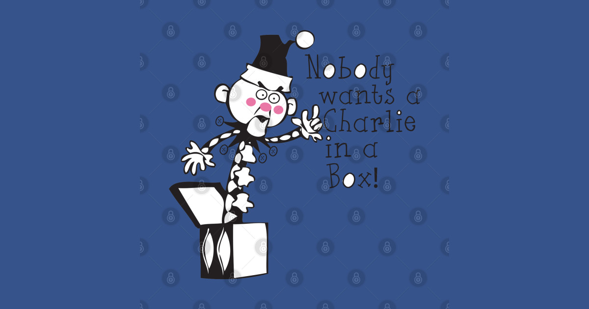 Charlie in a box - Cartoon - Kids T-Shirt | TeePublic