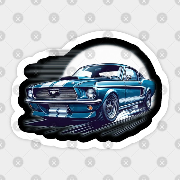 60s Ford Mustang - Ford Mustang - Sticker | TeePublic