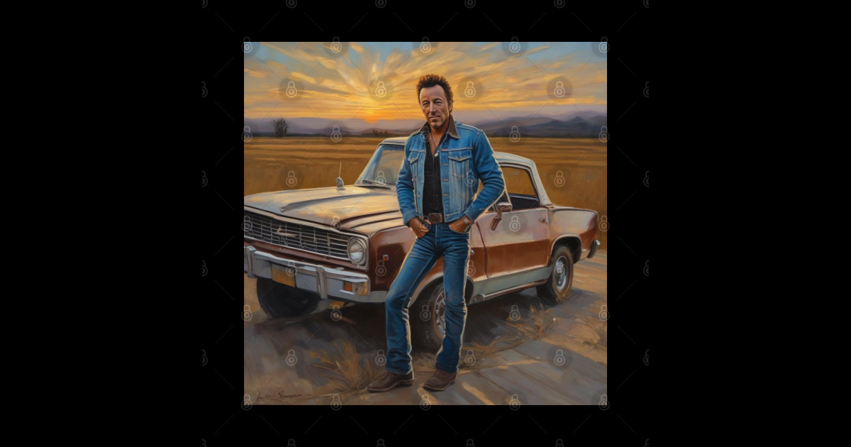 Bruce Springsteen - Bruce Springsteen - Sticker | TeePublic