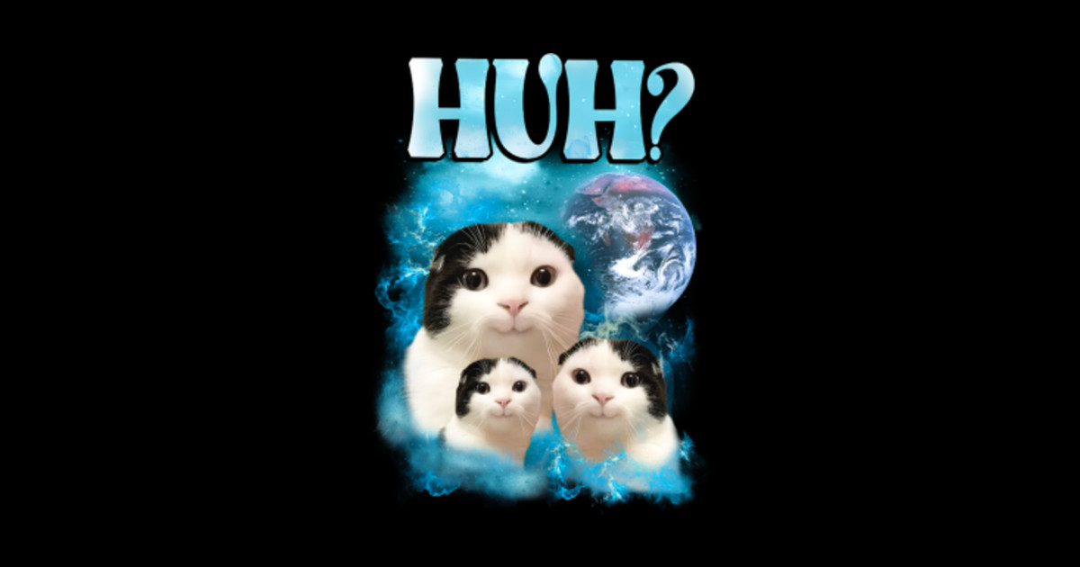 Huh Meme Cat love Huh Meme Cat, Huh Meme Cats and the moon, - Huh Meme ...