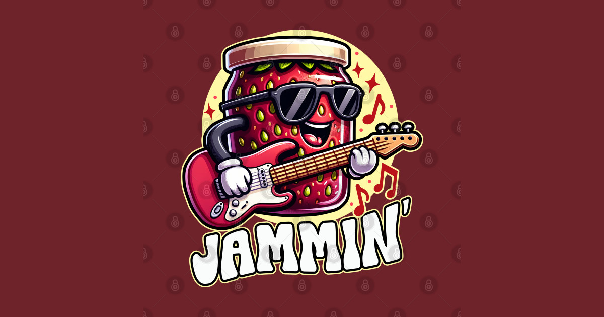 Strawberry Jammin - Jammin - T-Shirt | TeePublic
