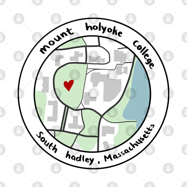 Copy of Mount Holyoke Map - 1837 - T-Shirt | TeePublic