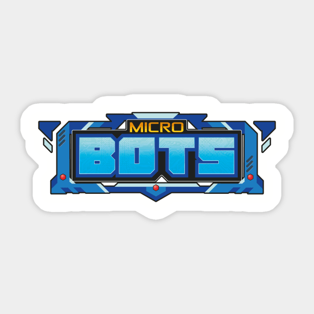 Micro Bots Logo - Games - Sticker | TeePublic