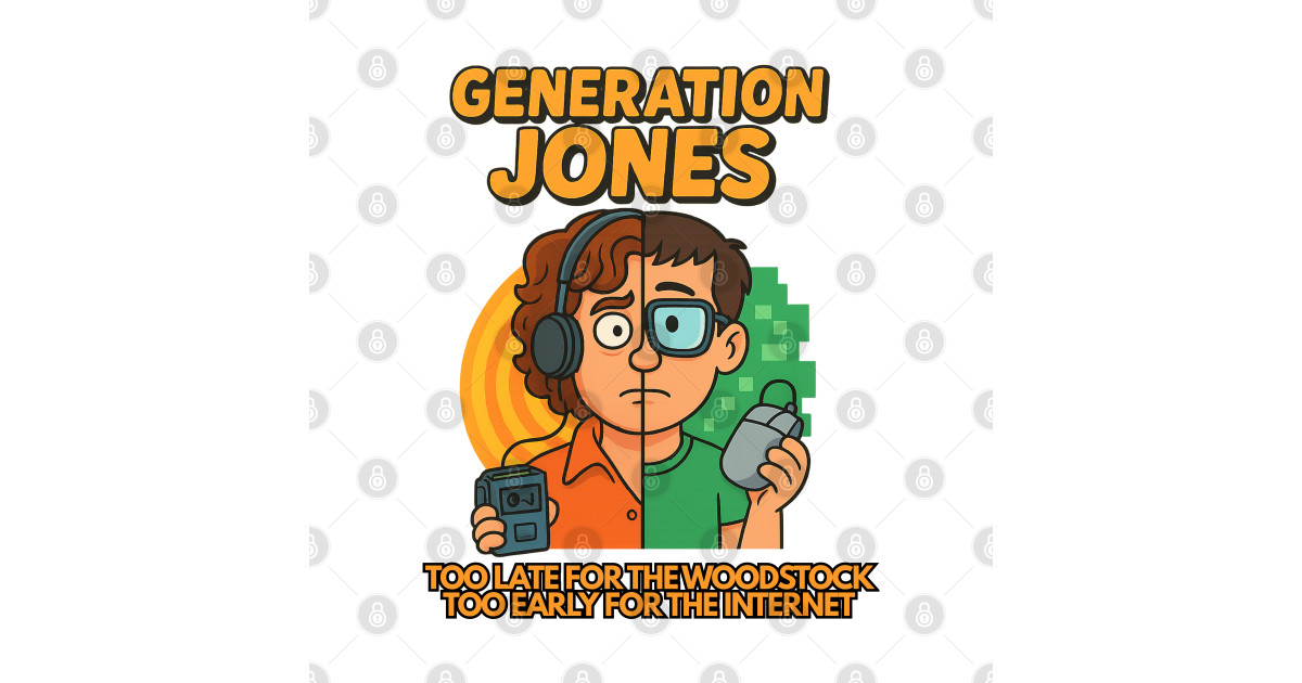 Generation Jones – Funny Retro Cartoon Design - Generation Jones - T ...