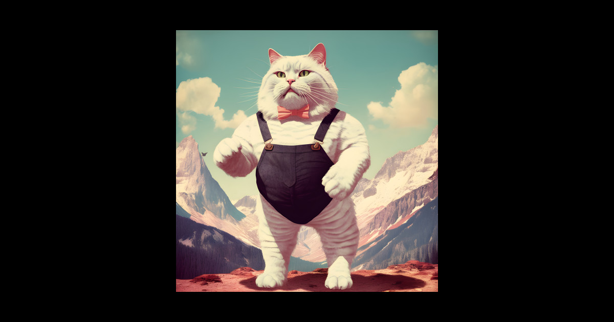 Feline Flex: The Beefcake Kitty Brigade" - Pip - Funny Cat Gift ...
