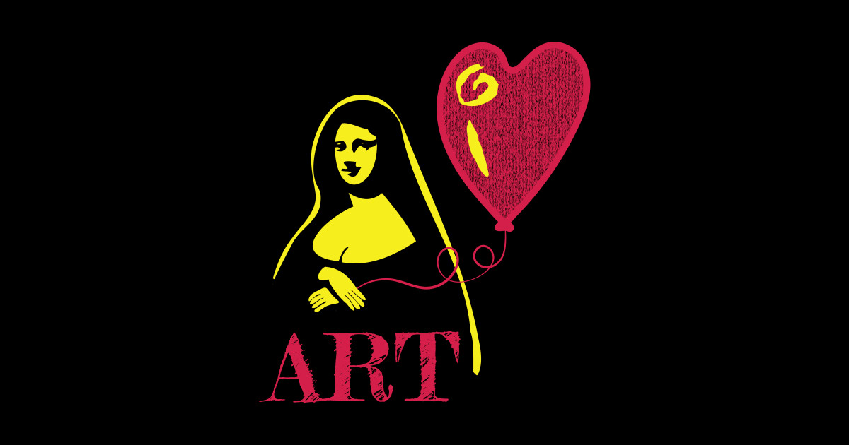 I Love ART - I Heart Art - Sticker | TeePublic