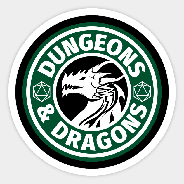 Dungeons & Dragons Logo - Dungeons And Dragons - Sticker | TeePublic
