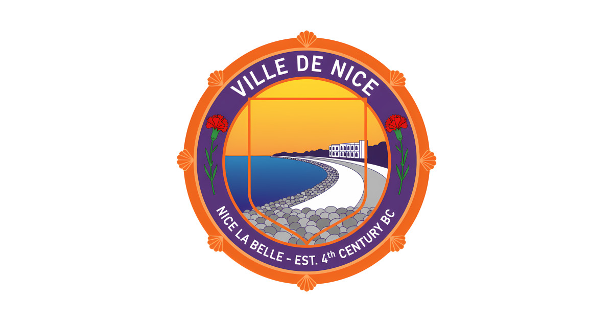 Historic Nice France City Emblem - Nice France - T-Shirt | TeePublic