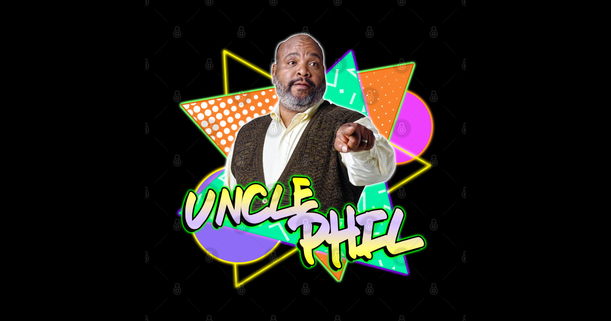 Uncle Phil // Fresh Prince 90s Fan Art - Uncle Phil - Sticker | TeePublic