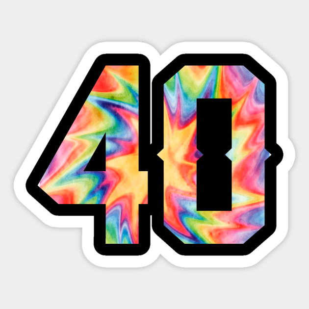 40th Birthday - 40th Birthday Gifts - Sticker | TeePublic