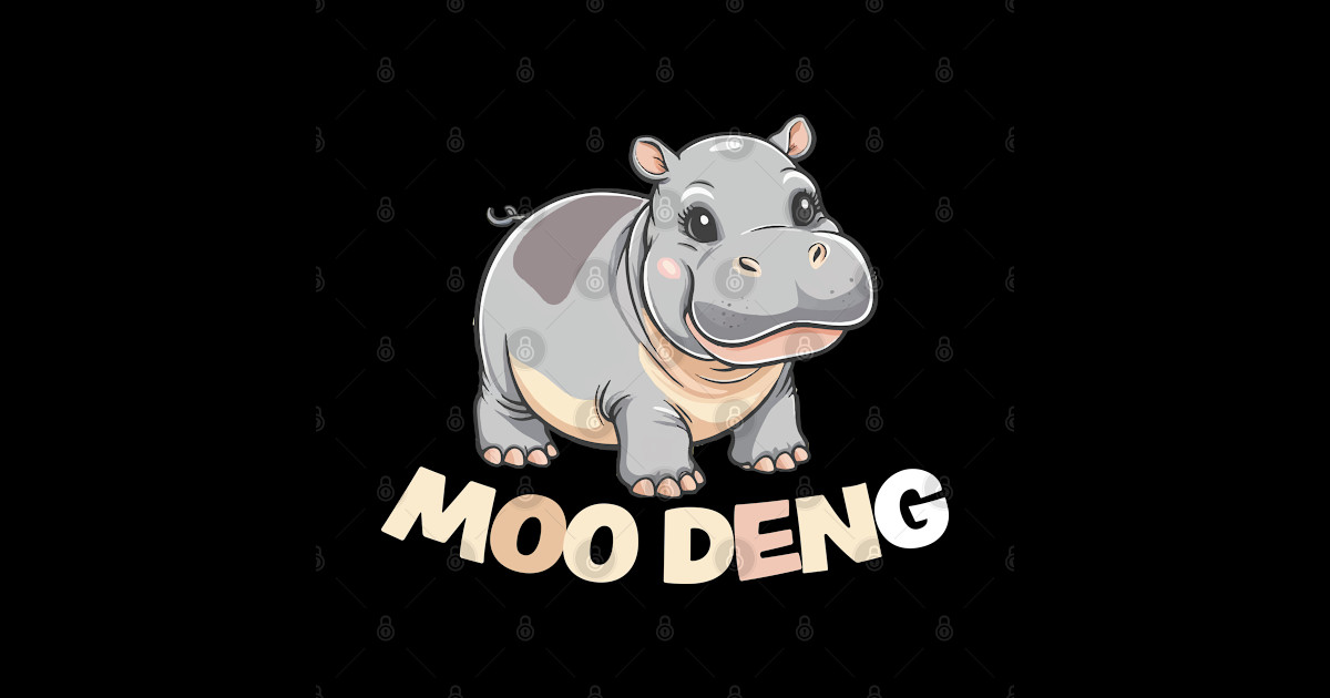 Moo-Deng - Moo Deng - Sticker | TeePublic