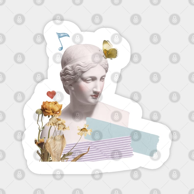 Greek Goddess Statue - Aesthetic - Sculpture - Magnet | TeePublic