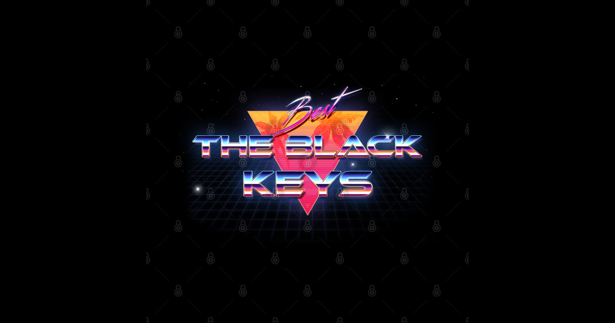 The Black Keys Retro Crome Art - The Black Keys - Sticker | TeePublic