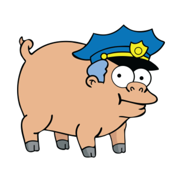 Pig Chief Wiggum - Illustration - Tapestry | TeePublic