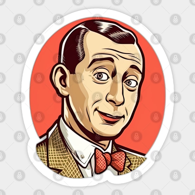 pee wee herman design with red background - Pee Wee Herman - Sticker ...