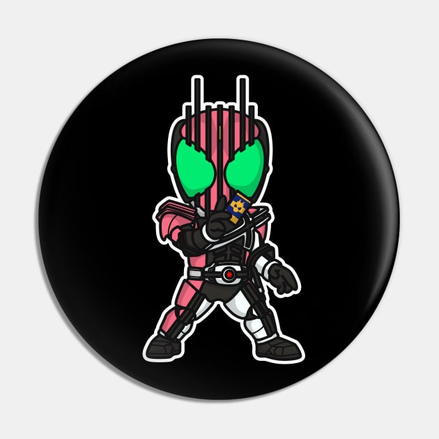 Kamen Rider Decade Chibi Style Kawaii - Kamen Rider - Pin | TeePublic