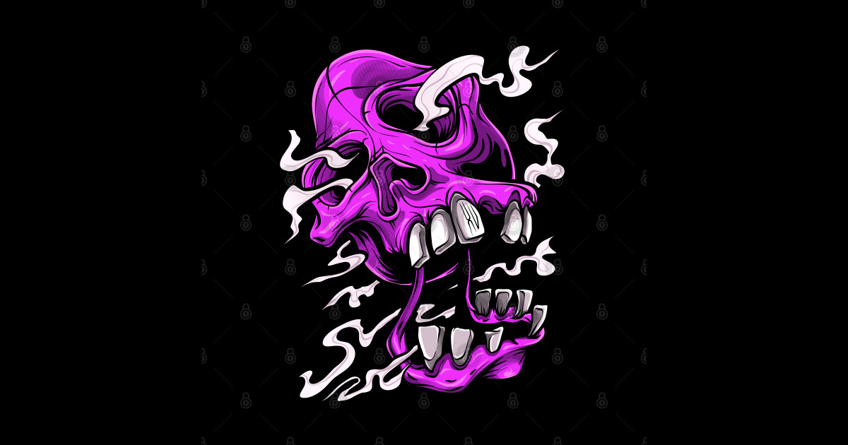 Distorted Skull Bone Skeleton - Skull - Posters and Art Prints | TeePublic