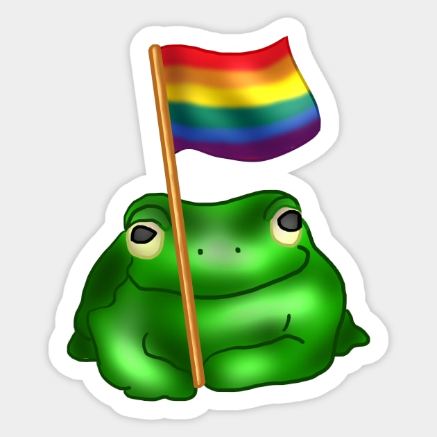 Rainbow LGBTQ Frog - Lgbt - Sticker | TeePublic