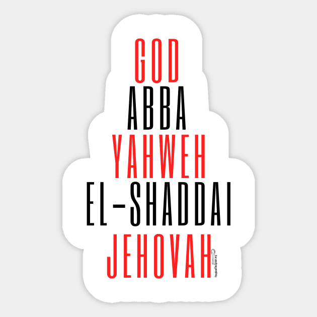 Names of God - God - Sticker | TeePublic
