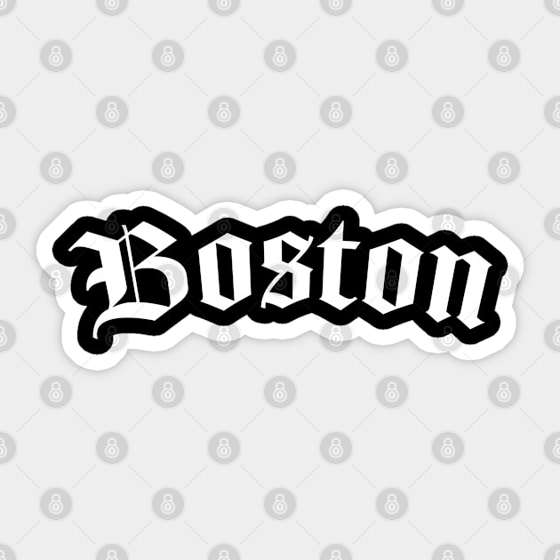 Old School Boston - Boston - Sticker | TeePublic