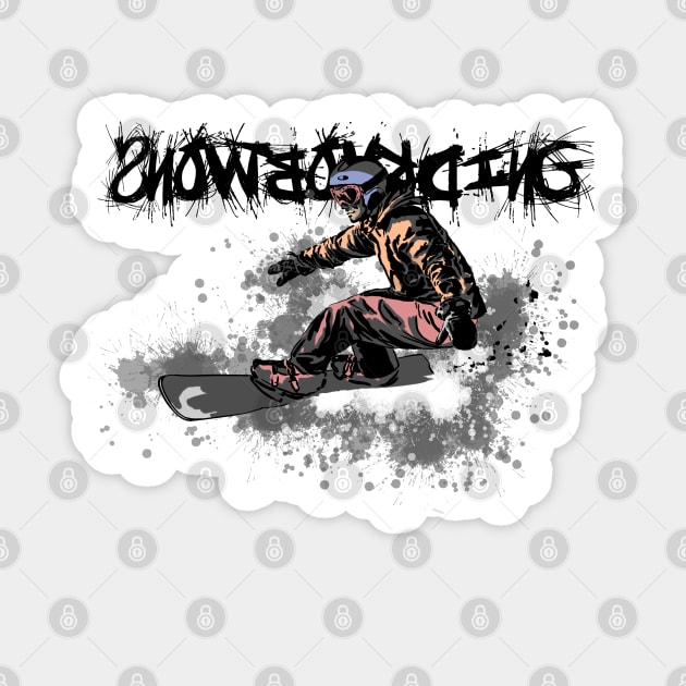 Snowboarding - Sibosssr - Sticker | TeePublic