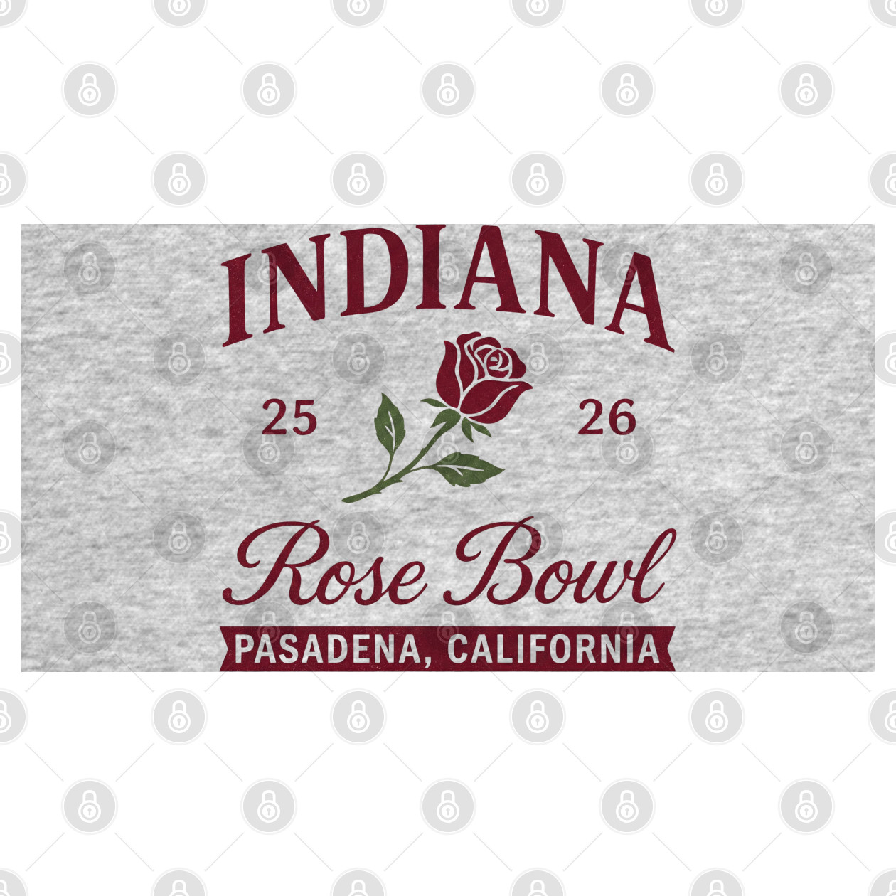 Indiana Hoosiers Rose Bowl 2026 - Rose Bowl - Hoodie | TeePublic