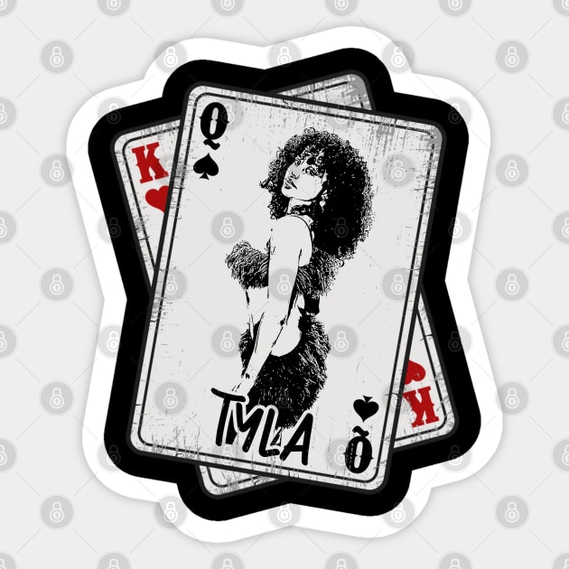 Retro Tyla Rapper Card Style - Tyla - Sticker | TeePublic