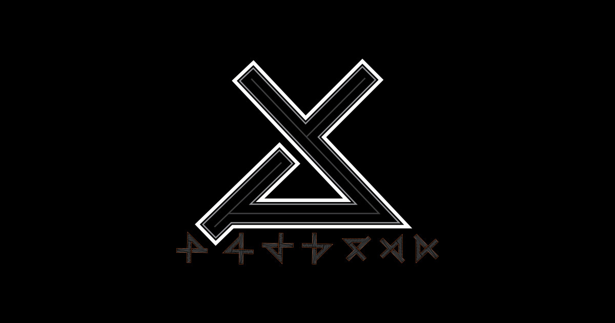 Futuristic Symbol and Runes - Rune - Posters and Art Prints | TeePublic