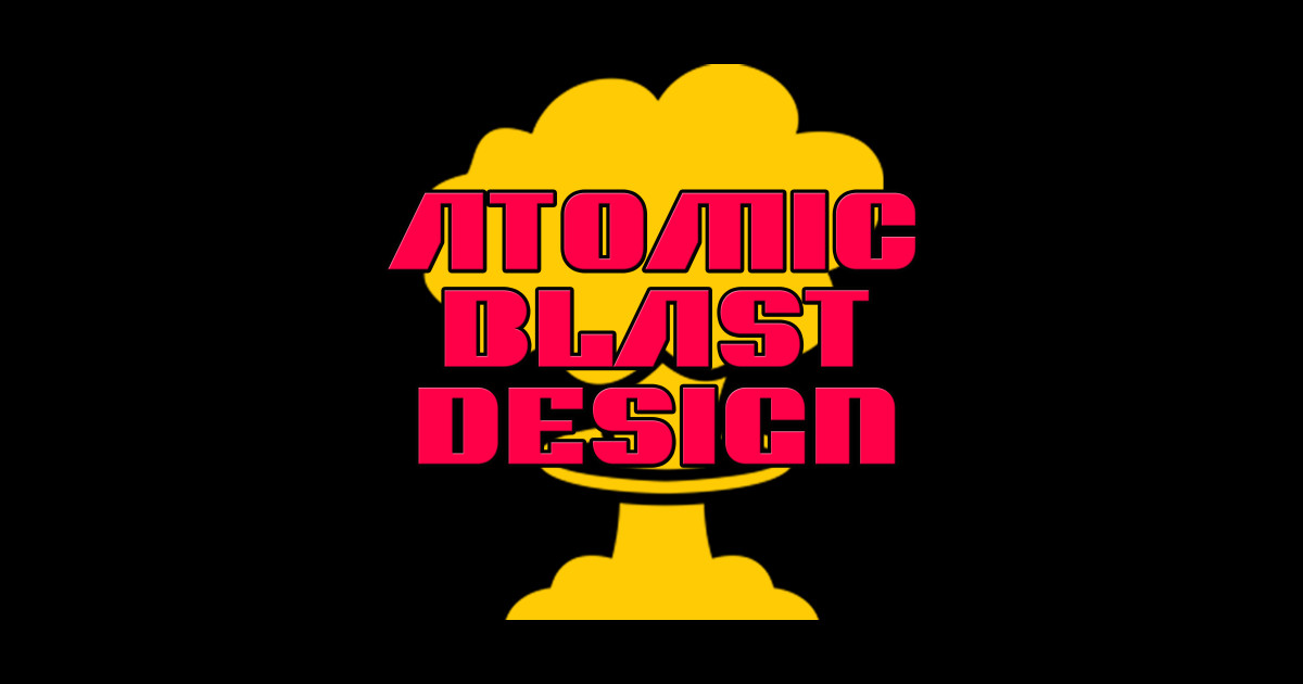 Atomic Blast Design - Atomic Bomb - Sticker | TeePublic