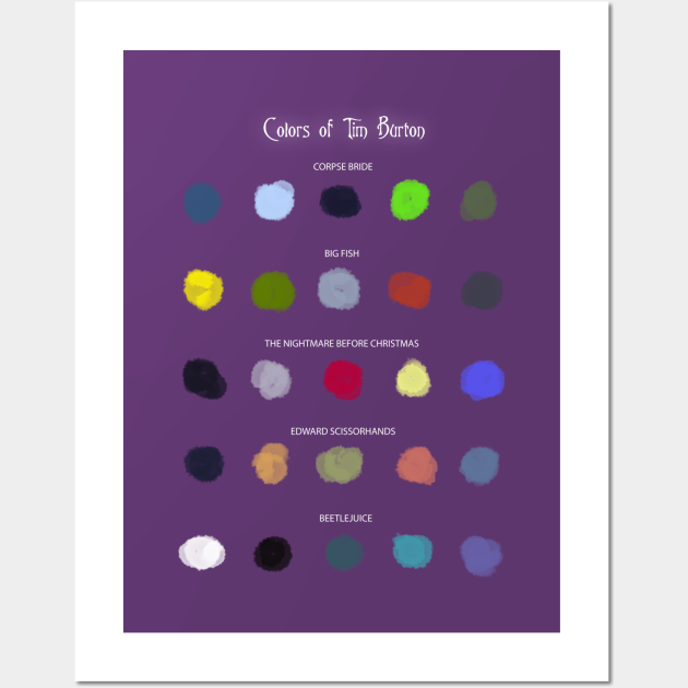 Colors of Tim - Tim Burton - Posters and Art Prints | TeePublic