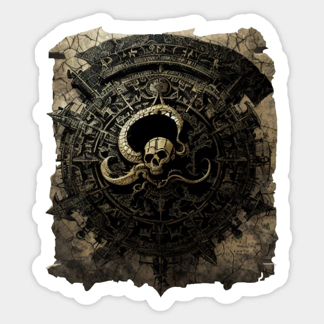 Caribbean Pirate Treasure Map - Treasure Map - Sticker | TeePublic