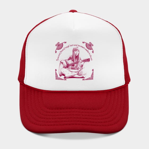 Joni Mitchell // Retro 1970s Style Fan Art Design - Joni Mitchell - Hat ...
