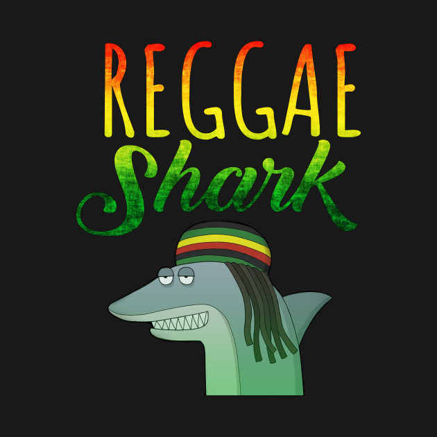 'Reggae Shark' Funny Ocean Animal Gift - Shark - T-Shirt | TeePublic