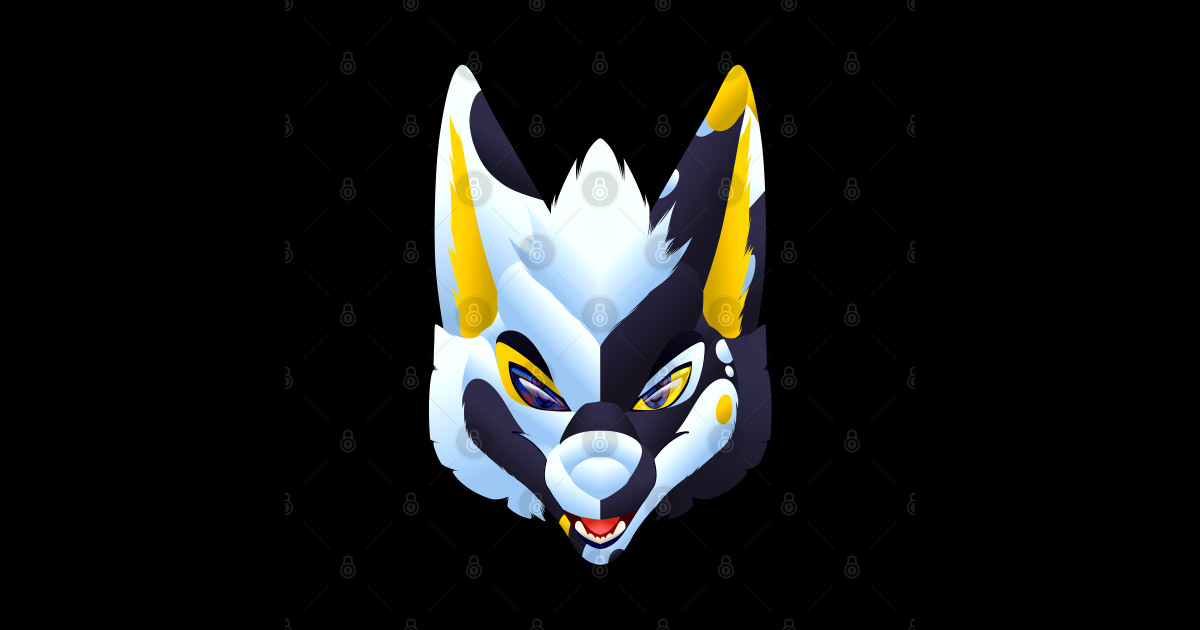 Nope K9 Monster Bust - Furry - Sticker | TeePublic