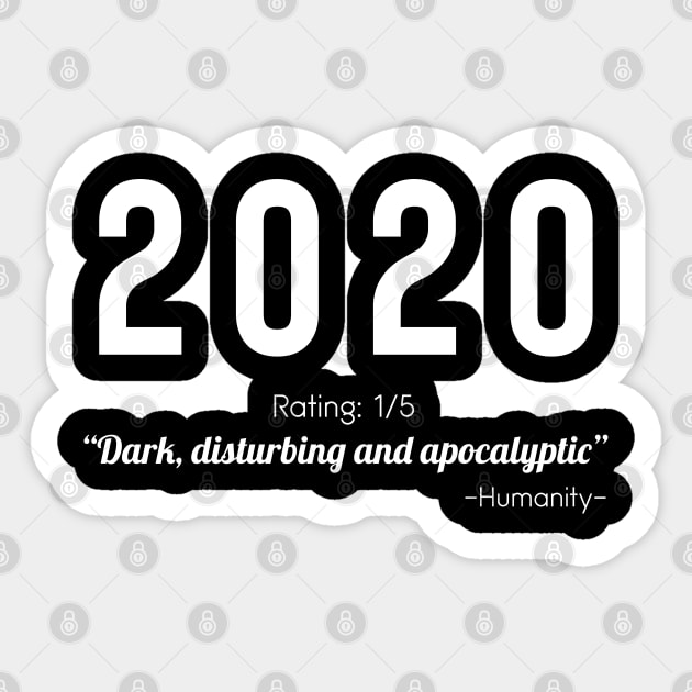 2020. Dark, Disturbing - Disturbing - Sticker | TeePublic