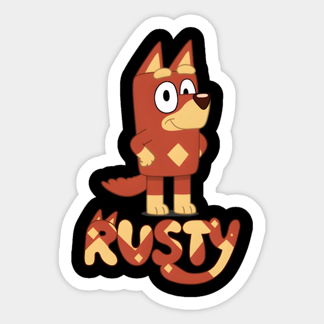 Rusty Is Red Kelpie - Dog Breed - Sticker | TeePublic