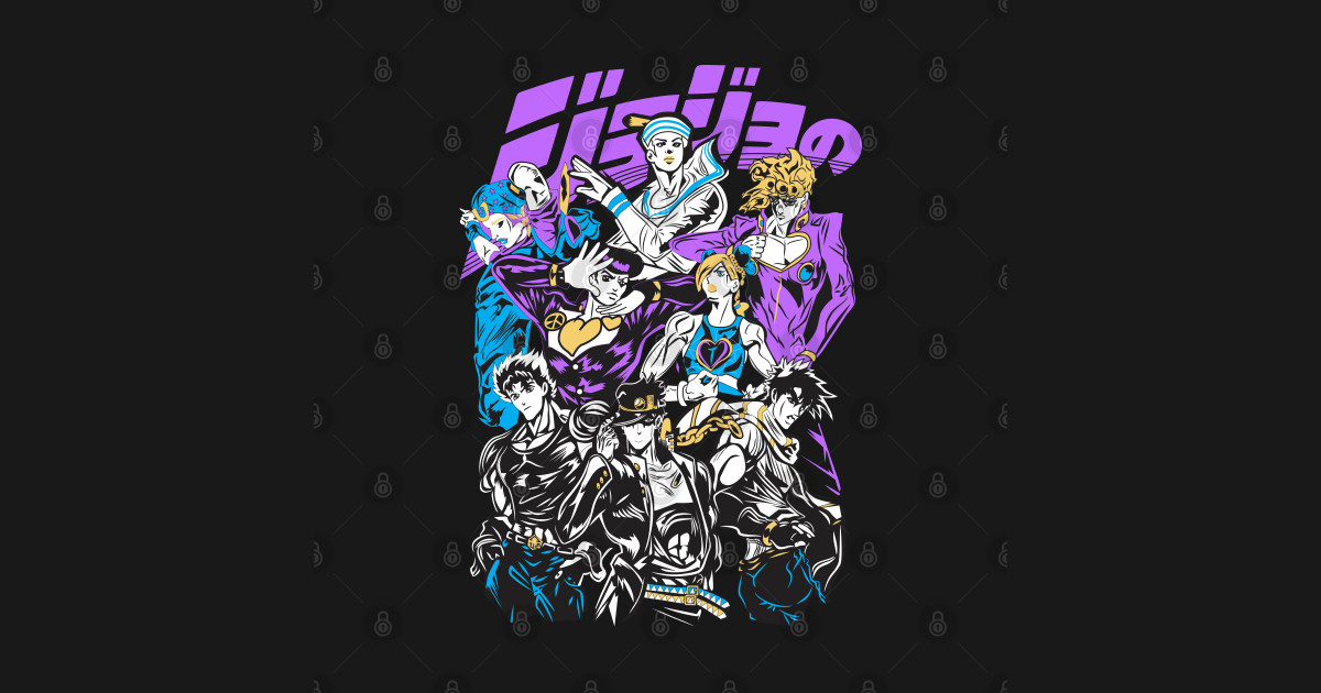 JJBA Anime Fanart - Jojos Bizarre Adventure - T-Shirt | TeePublic
