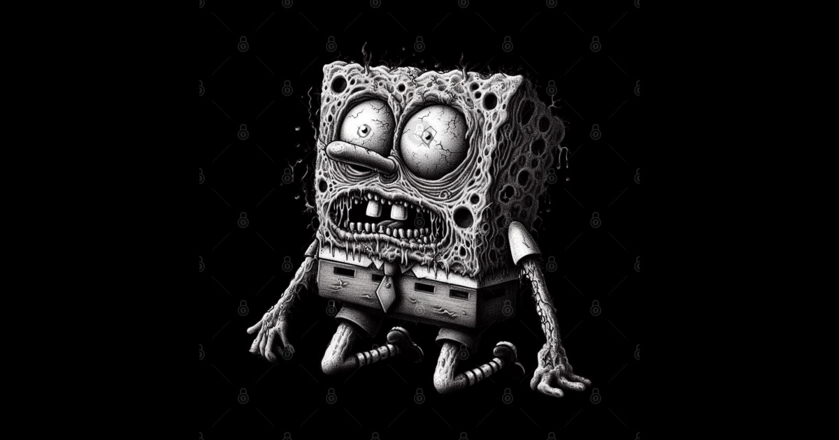 Zombie Spongebob 2 - Spongebob - Sticker | TeePublic